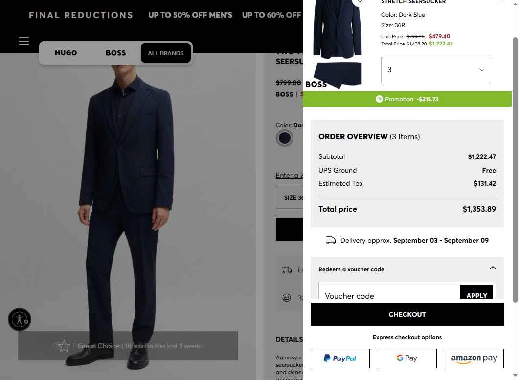 HUGO BOSS Promo Codes - 40% Off (1 Verified) Dec 2025