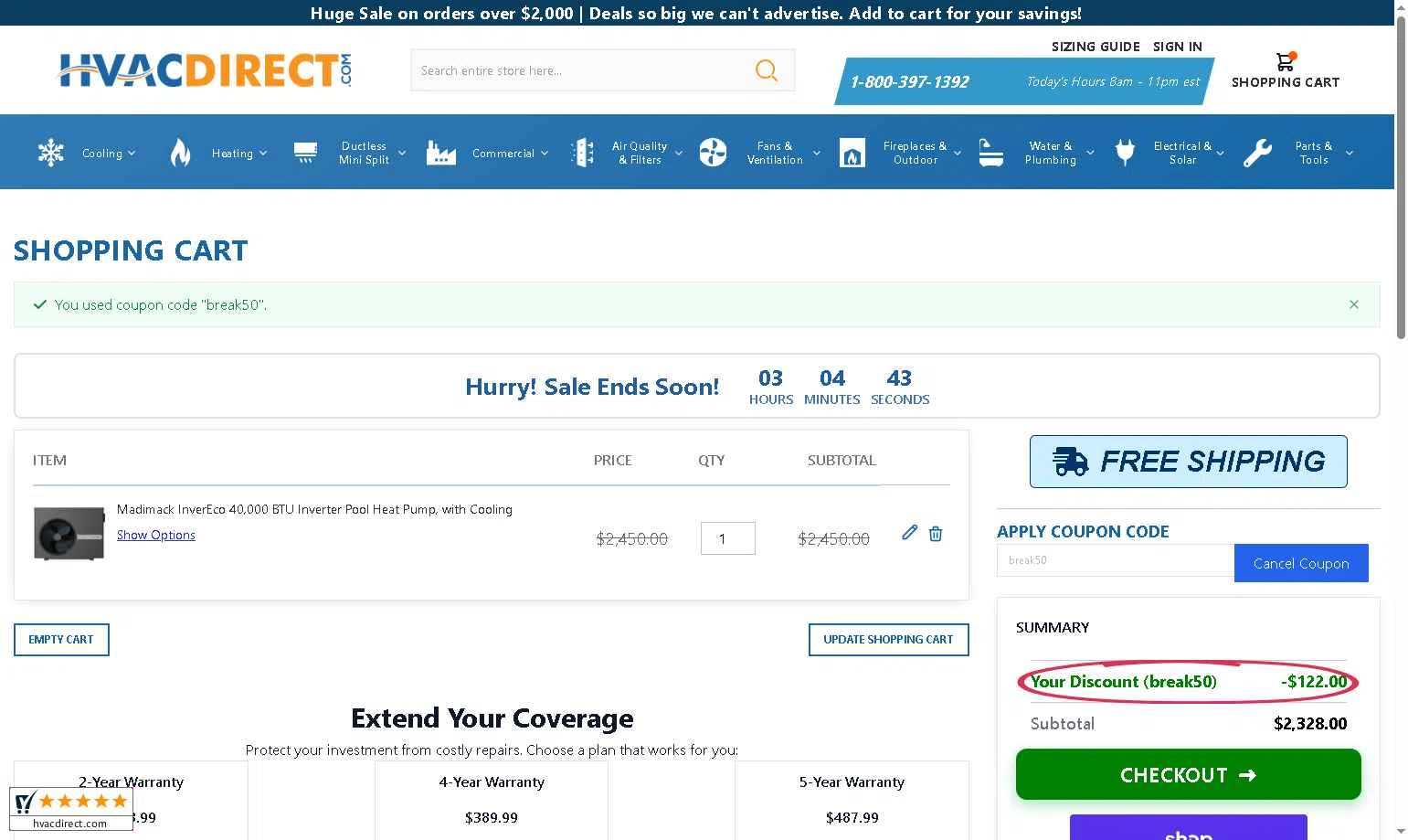 HVAC Direct Promo Codes - 10% Off (6 Verified) May 2026