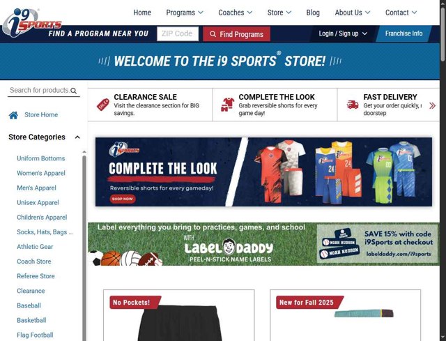 i9 Sports Promo Codes (6 Verified) - $15 Off w/Code Jun 2025