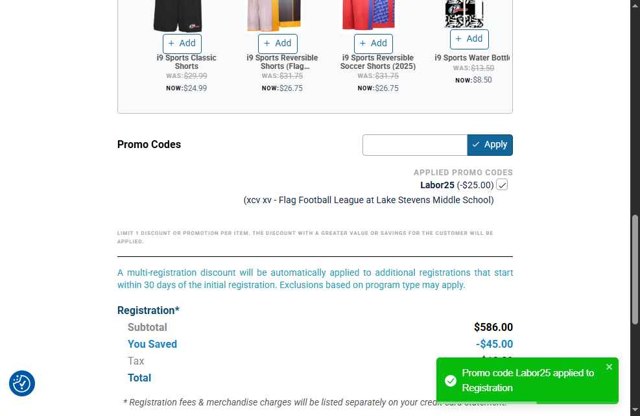 i9 Sports Promo Codes (4 Verified) - $25 Off w/Code Sep 2025