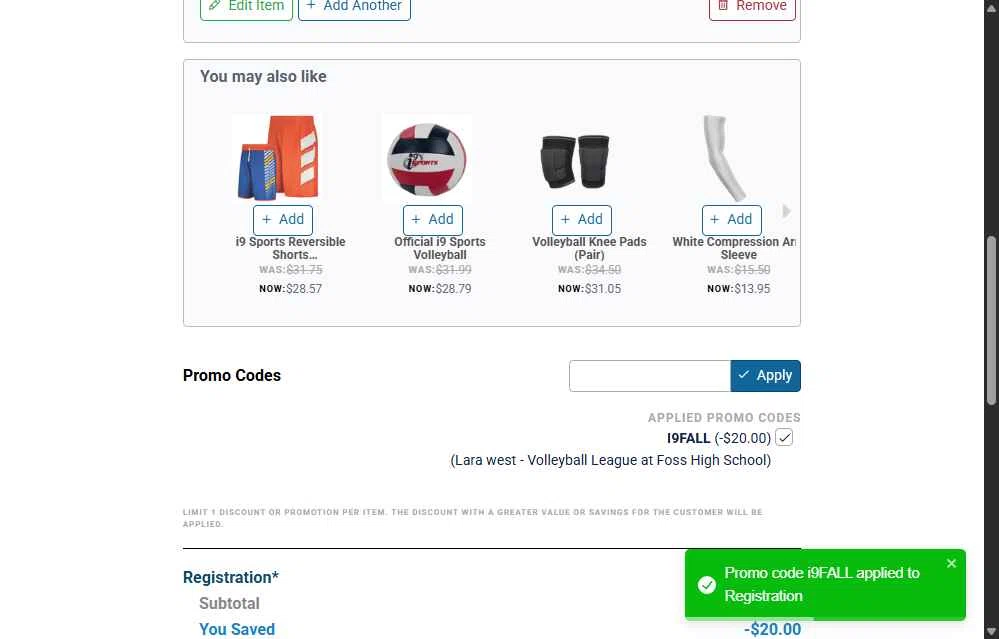 i9 Sports Promo Codes (4 Verified) - $20 Off w/Code Nov 2025