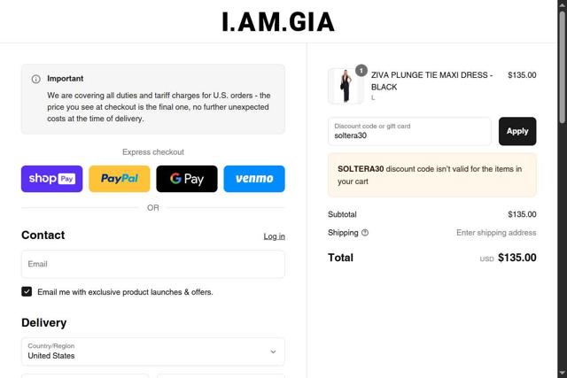 I.AM.GIA Promo Codes (3 Verified) - 15% Off w/Code Oct 2025