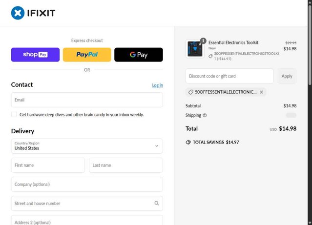 iFixit Promo Codes - 10% Off Coupons Sep 2025