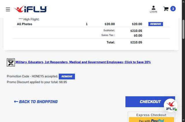 iFLY Promo Codes (4 Verified) - 5% Off w/Code Sep 2025