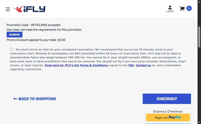 iFLY Promo Codes (2 Verified) - 5% Off w/Code Oct 2025