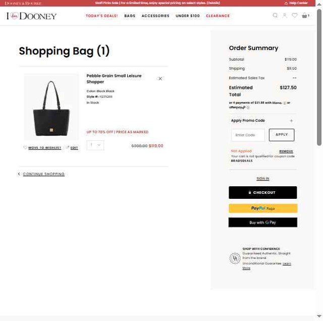 I Love Dooney Promo Codes - 10% Off (Verified) Jul 2025