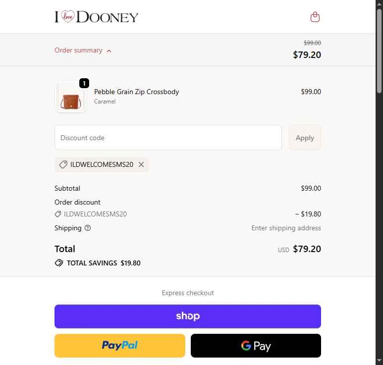 I Love Dooney Promo Codes - 20% Off (7 Verified) Dec 2025
