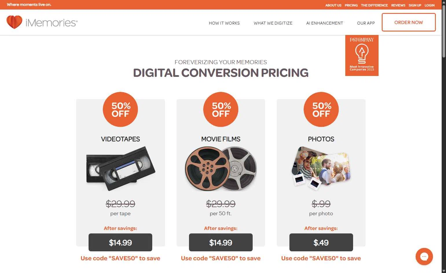 iMemories Promo Codes - 50% Off (1 Verified) Mar 2026