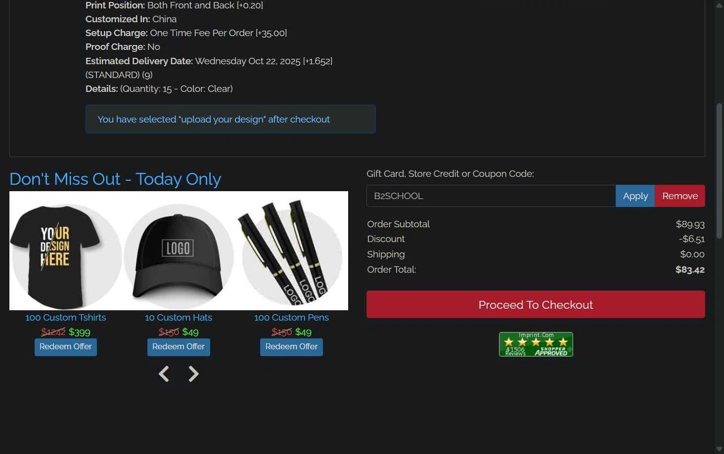 Imprint Promo Codes (11 Verified) - 15% Off w/Code Oct 2025