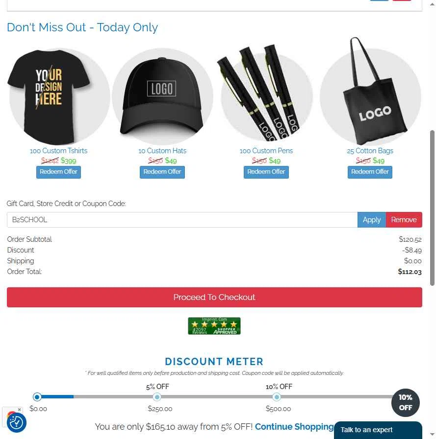 Imprint Promo Codes - 15% Off (9 Verified) Jan 2026