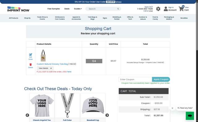 Imprint Now Promo Codes - $100 Off (Verified) Oct 2025