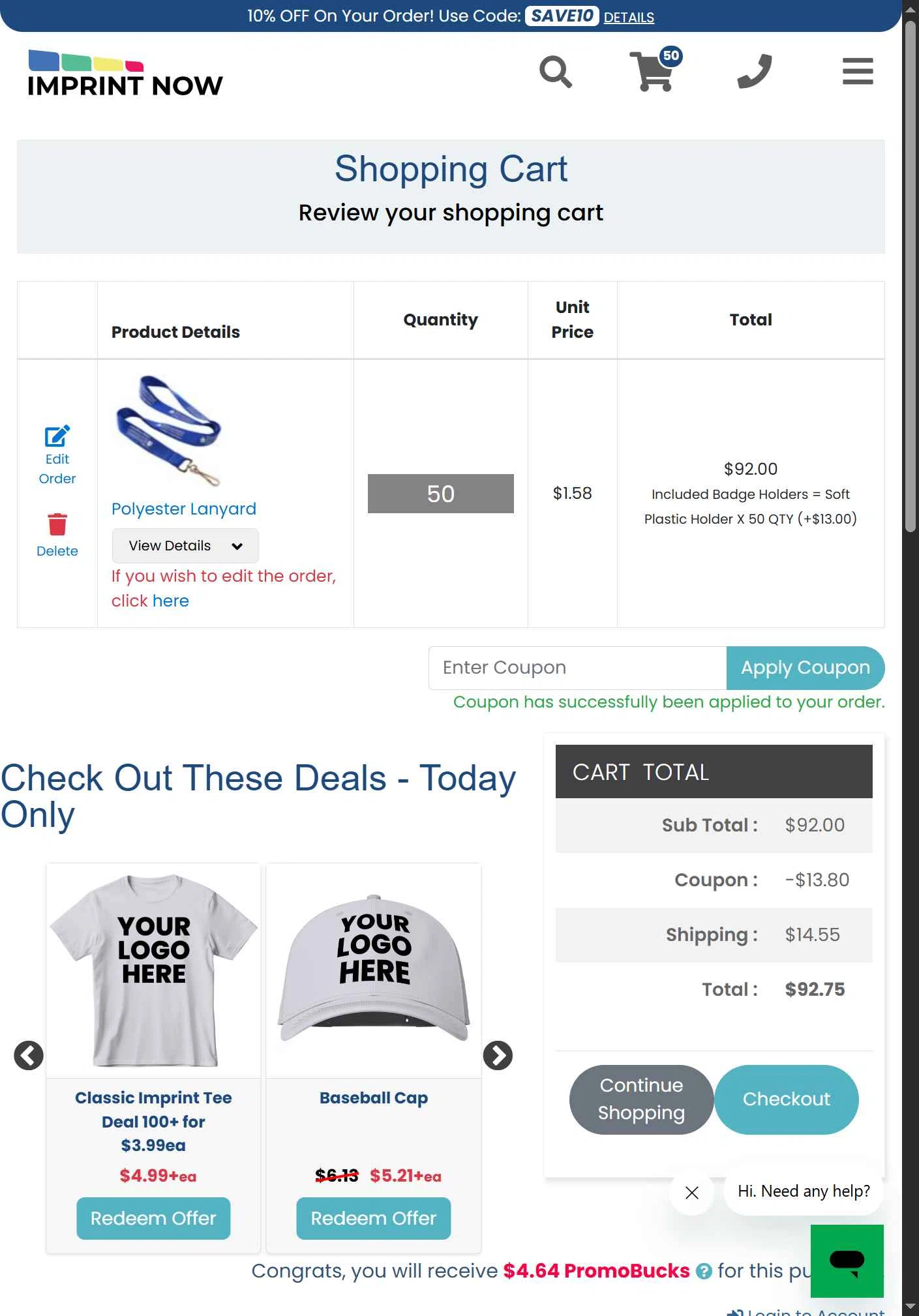 Imprint Now Promo Codes - $100 Off (Verified) Oct 2025