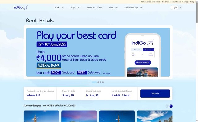IndiGo Airlines Promo Codes - 30% Off Jun 2025