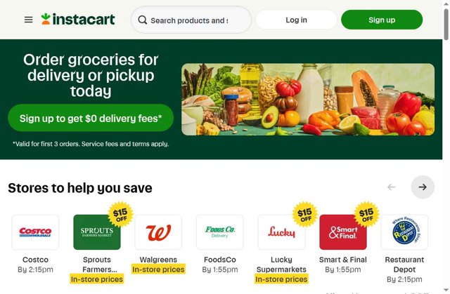 Instacart Promo Codes (3 Verified) - $10 Off w/Code Jul 2025