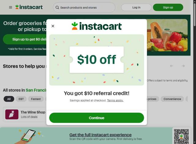 Instacart Promo Codes (6 Verified) - $10 Off w/Code Oct 2025