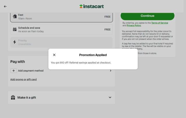 Instacart Promo Codes (5 Verified) - $10 Off w/Code Oct 2025