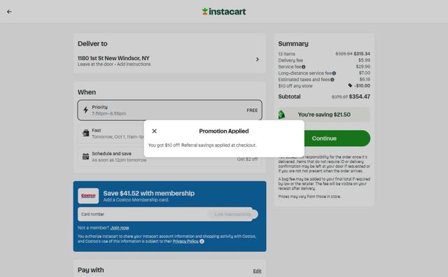 Instacart Promo Codes (5 Verified) - $10 Off w/Code Oct 2025