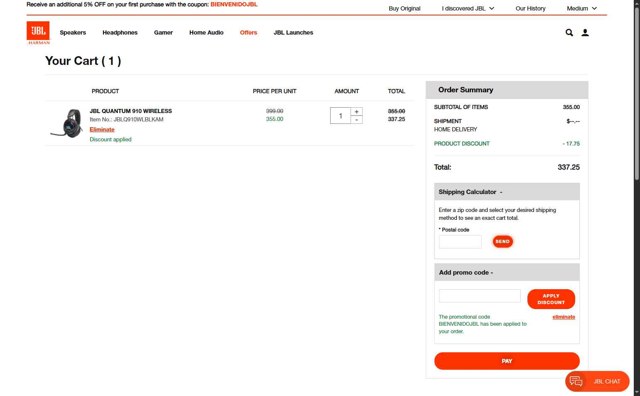 JBL Discount Codes - 10% Off (2 Verified) Jun 2025
