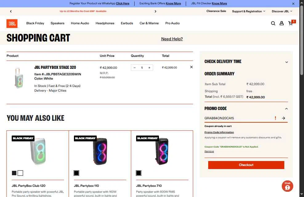 JBL Promo Codes - 15% Off Sitewide (5 Verified) Dec 2025