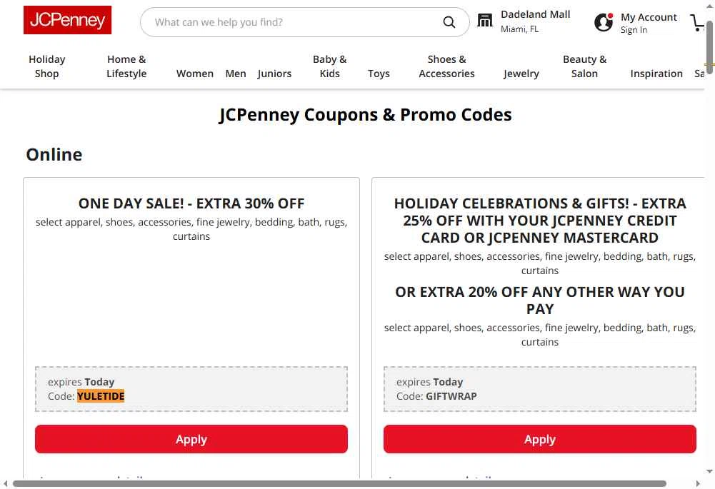 JCPenney Promo Codes - 10% Off (3 Verified) Jan 2026