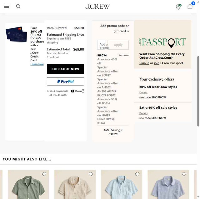 J. Crew Discount Codes - 60% Off (4 Verified) Aug 2025