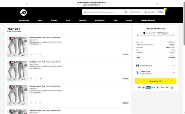 JD Sports Promo Codes (3 Verified) - $10 Off w/Code Jun 2025