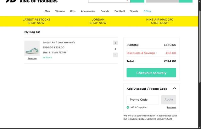 JD Sports Promo Codes (4 Verified) - 10% Off w/Code Sep 2025