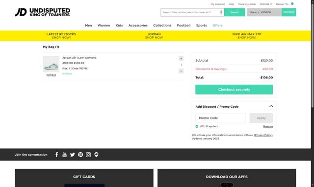 JD Sports Promo Codes (6 Verified) - 25% Off w/Code Sep 2025