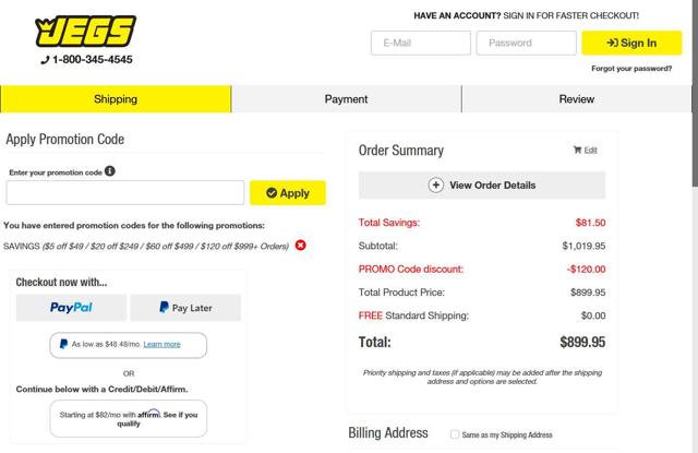 Jegs Promo Codes - $50 Off Coupons Oct 2025