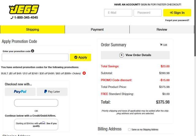 Jegs Promo Codes - $50 Off Coupons Oct 2025