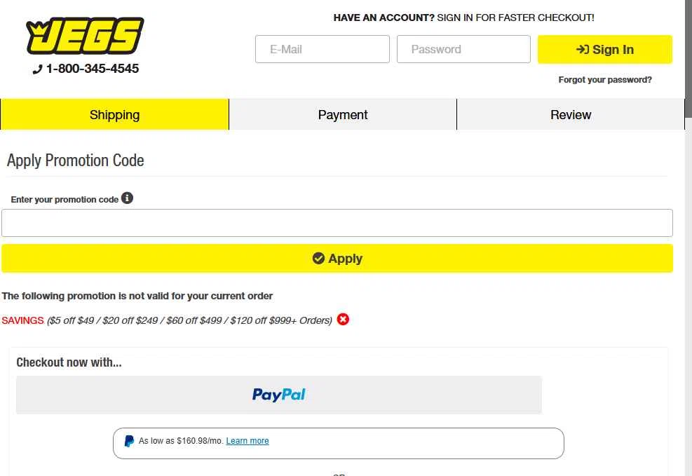 Jegs Promo Codes - $5 Off Sitewide (2 Verified) Nov 2025