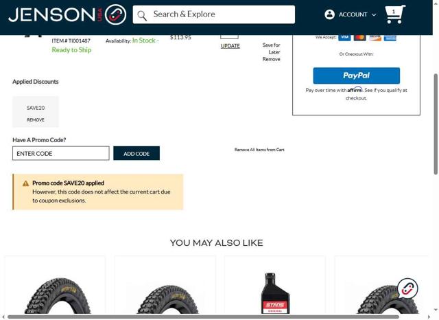 JensonUSA Promo Codes - 20% Off (3 Verified) Oct 2025
