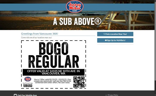Jersey Mike's Subs Promo Code (3 Verified) - $25 Off Apr 2025