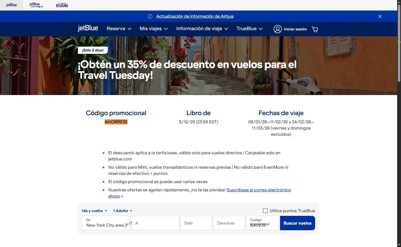 JetBlue Promo Codes - 20% Off (6 Verified) Dec 2025