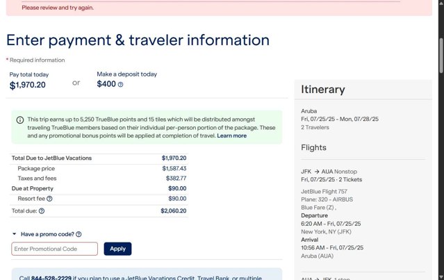 JetBlue Vacations Promo Codes - $150 Off Aug 2025