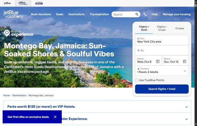 JetBlue Vacations Promo Codes - $700 Off Oct 2025