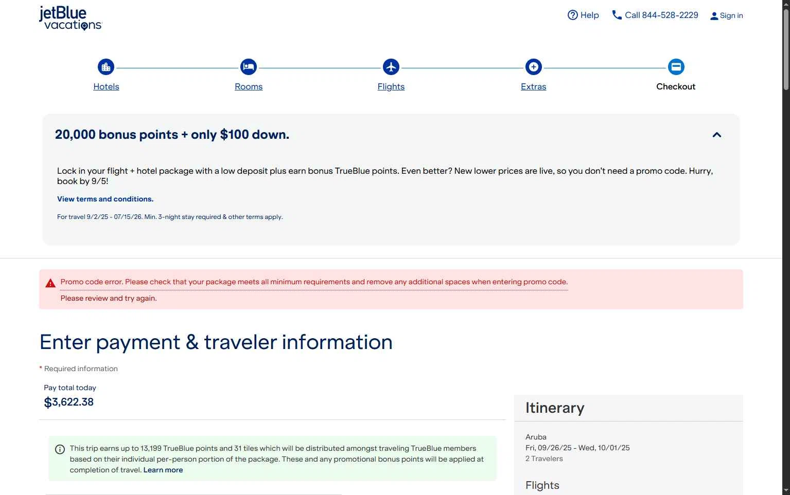 JetBlue Vacations Promo Codes - $25 Off November