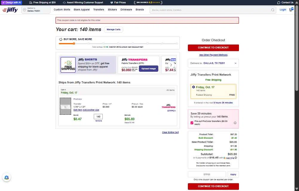 Jiffy Promo Codes (1 Verified) - 30% Off w/Code Oct 2025