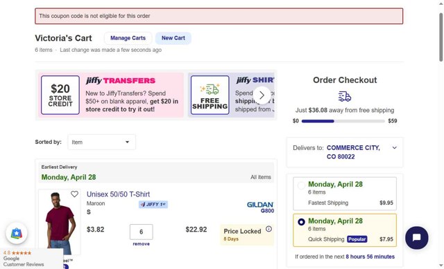 Jiffy Promo Codes (1 Verified) - $10 Off Sitewide Jun 2025