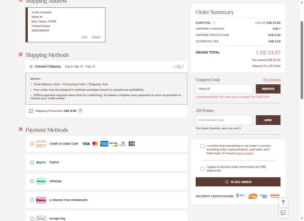 JJ's House Promo Codes - 15% Off (6 Verified) Feb 2026