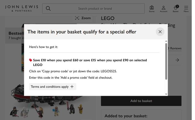 John Lewis Promo Codes - $20 Off (2 Verified) Sep 2025