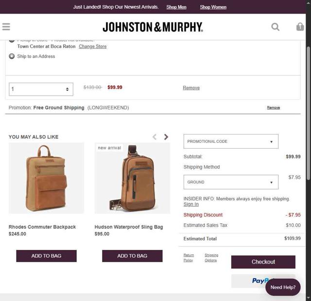 Johnston & Murphy Promo Codes - 20% Off Coupons Oct 2025