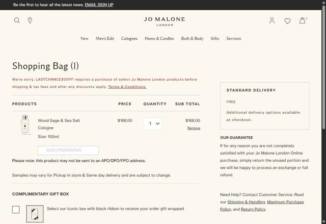 Jo Malone Promo Codes - 10% Off (3 Verified) Sep 2025