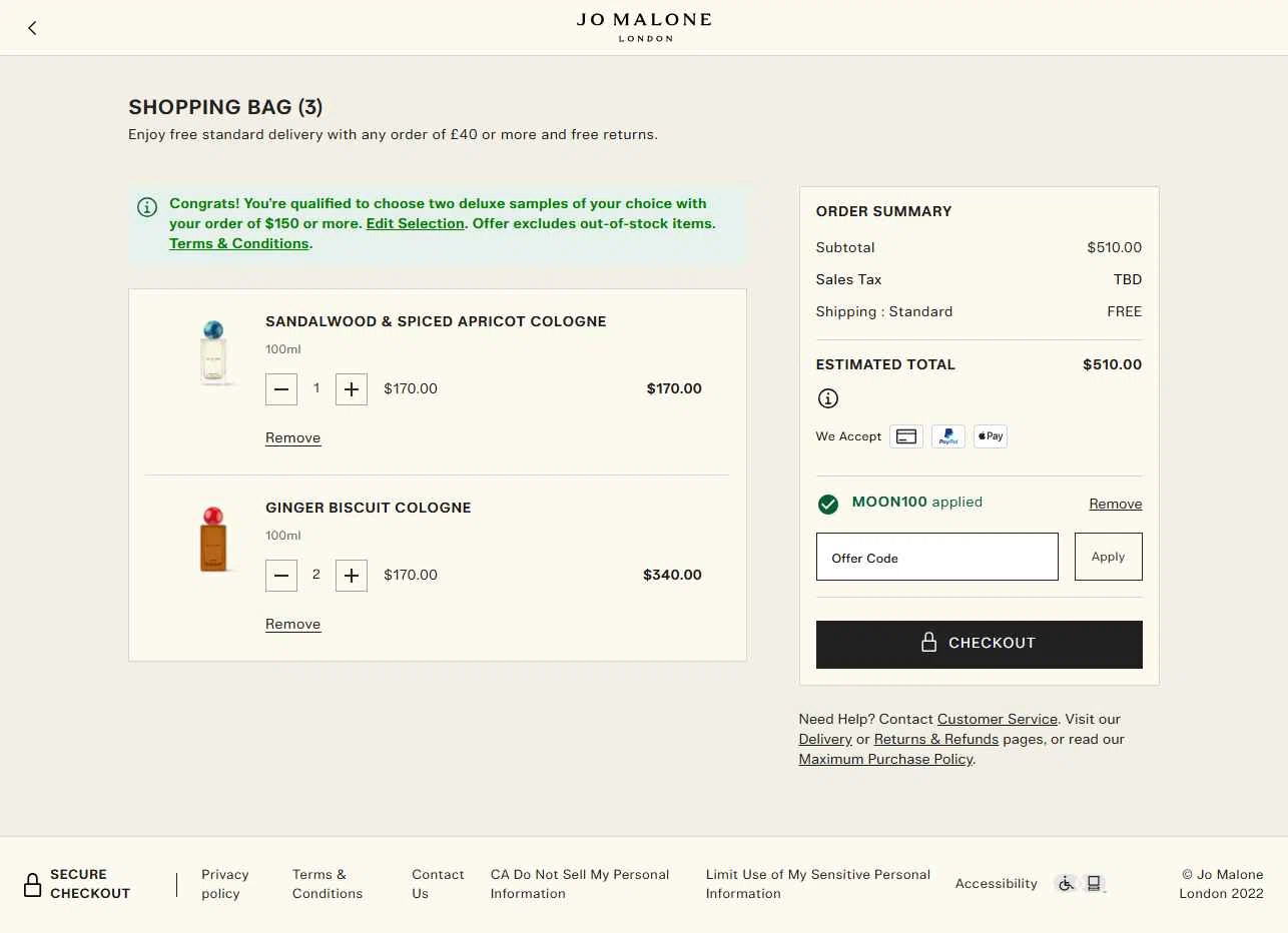 Jo Malone Promo Codes - 10% Off (3 Verified) Nov 2025