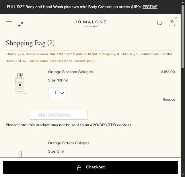 Jo Malone Promo Codes - 10% Off (5 Verified) Jan 2026
