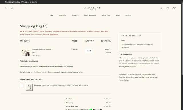 Jo Malone Promo Codes - 10% Off (4 Verified) Oct 2025