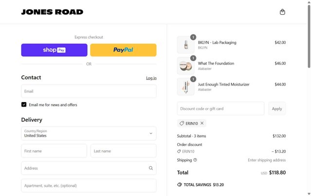 Jones Road Beauty Promo Code (3 Verified) - 10% Off Jul 2025