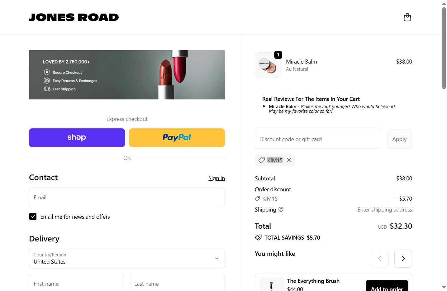 Jones Road Beauty Promo Code - 15% Off January 2026