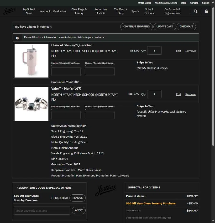 Jostens Promo Codes - $50 Off (3 Verified) Jan 2026