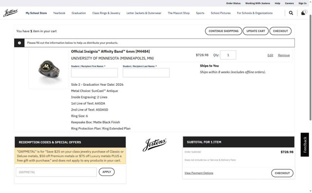 Jostens Promo Codes (5 Verified) - $100 Off w/Code May 2025